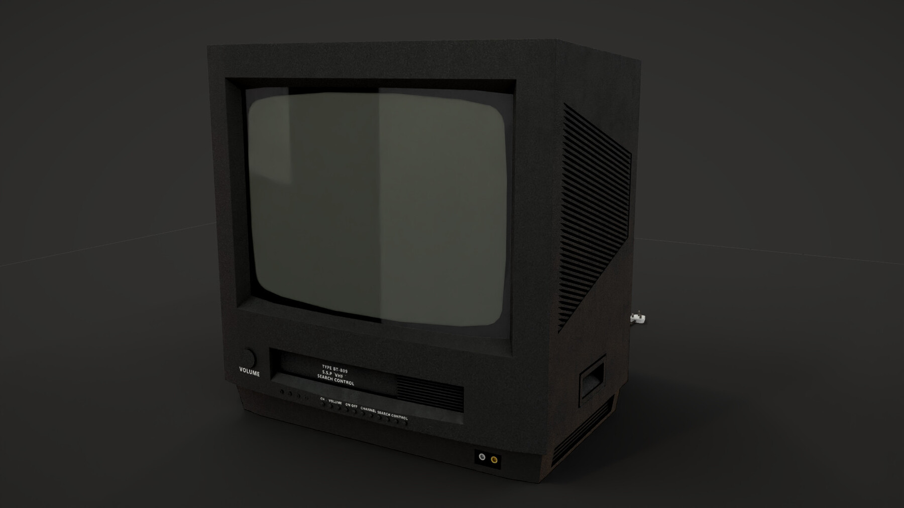 ArtStation - old crt television set | Game Assets