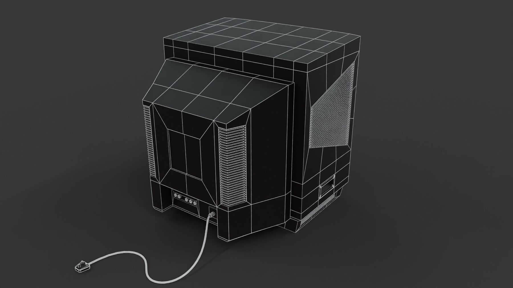 ArtStation - old crt television set | Game Assets