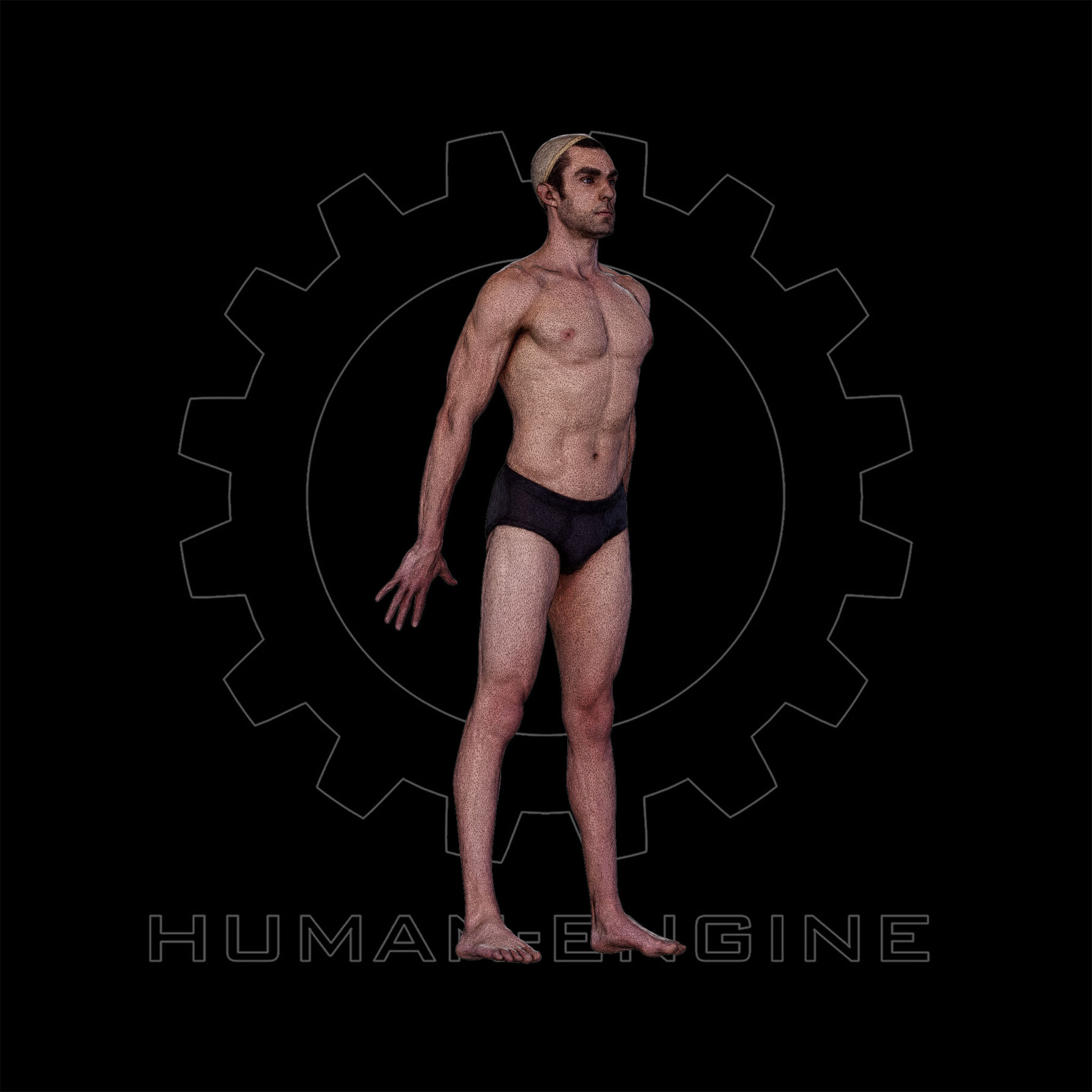 ArtStation - Male Scan - Dan 033 Standing pose | Game Assets