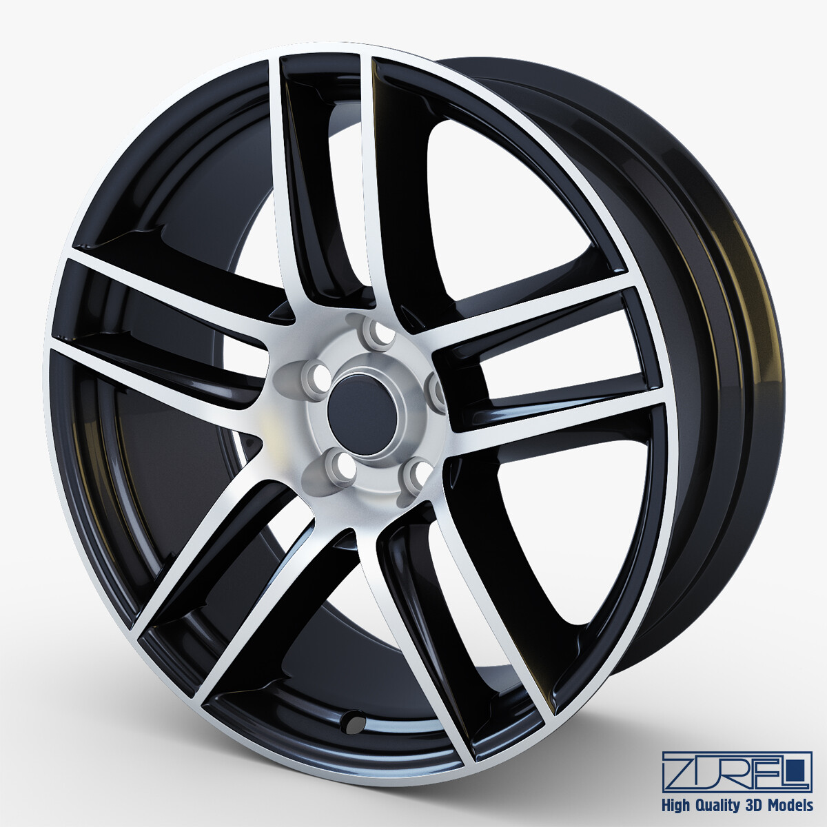 ArtStation - Mustang Boss 302 19 Laguna Seca wheel black | Resources