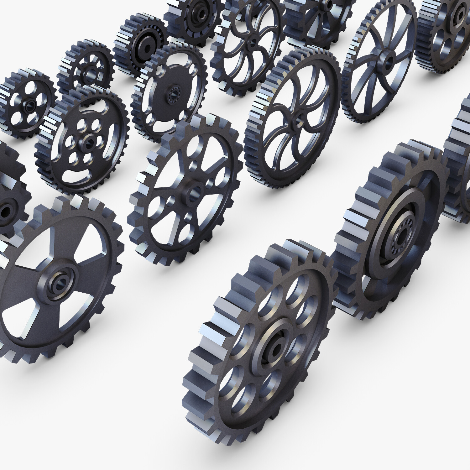 ArtStation - Gears Set Low Poly v 1 | Resources