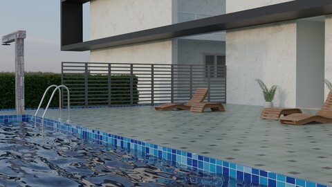 ArtStation - Pool Area | Game Assets