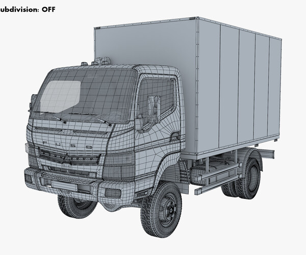 ArtStation - Mitsubishi Fuso Canter 4x4 Box 2016 | Resources