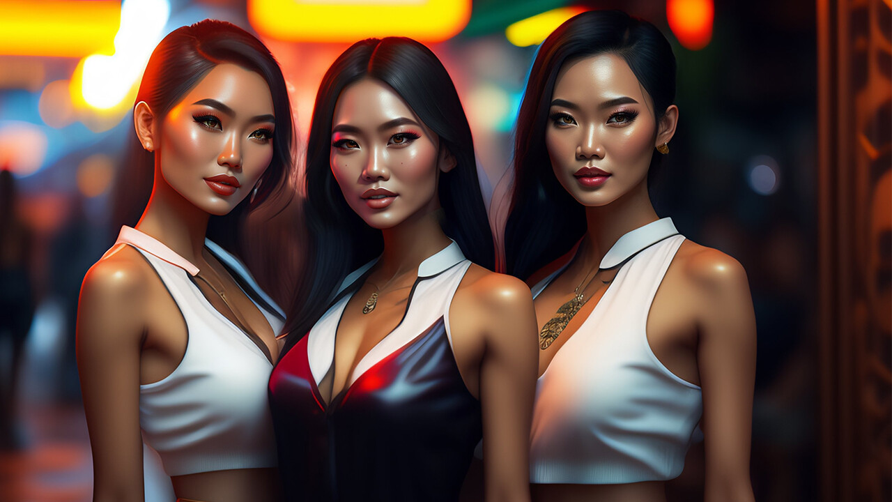 ArtStation - Streets of Bangkok come alive at night | Artworks