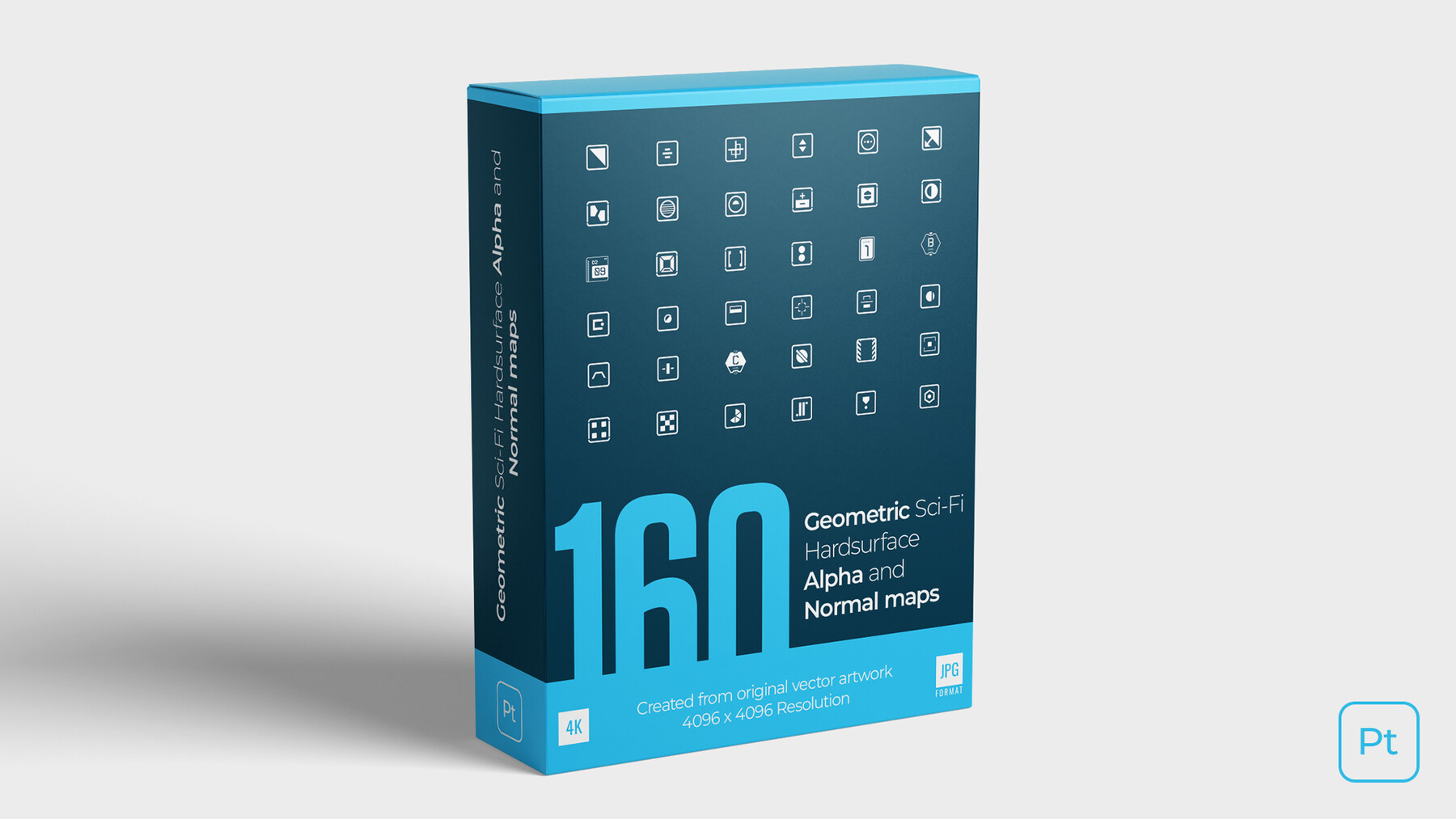 ArtStation - 160 Geometric Sci-Fi Hardsurface Alpha & Normal Maps ...