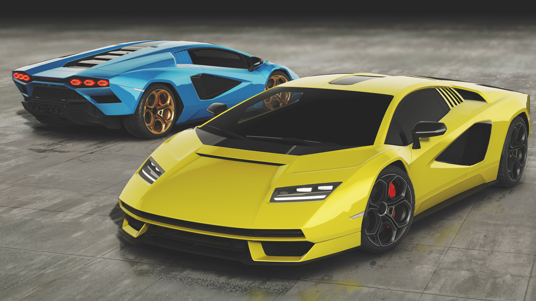 ArtStation - 2022 Lamborghini Countach LPI 800-4 | Game Assets