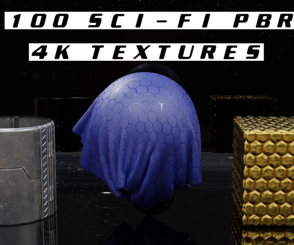 ArtStation - 100 Sci-fi PBR 4K Textures Pack | Game Assets