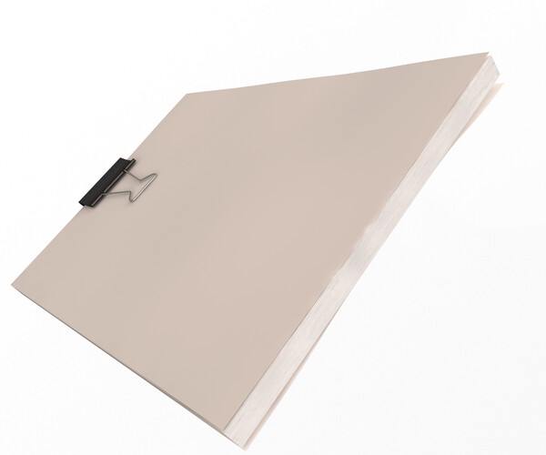 ArtStation - A4 Sheets with Binder Clip | Resources