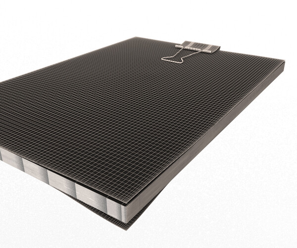 ArtStation - A4 Sheets with Binder Clip | Resources