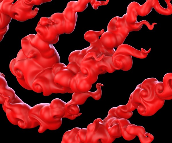 ArtStation - smoke / mist / clouds stylized pack3 IMM brush and .obj ...