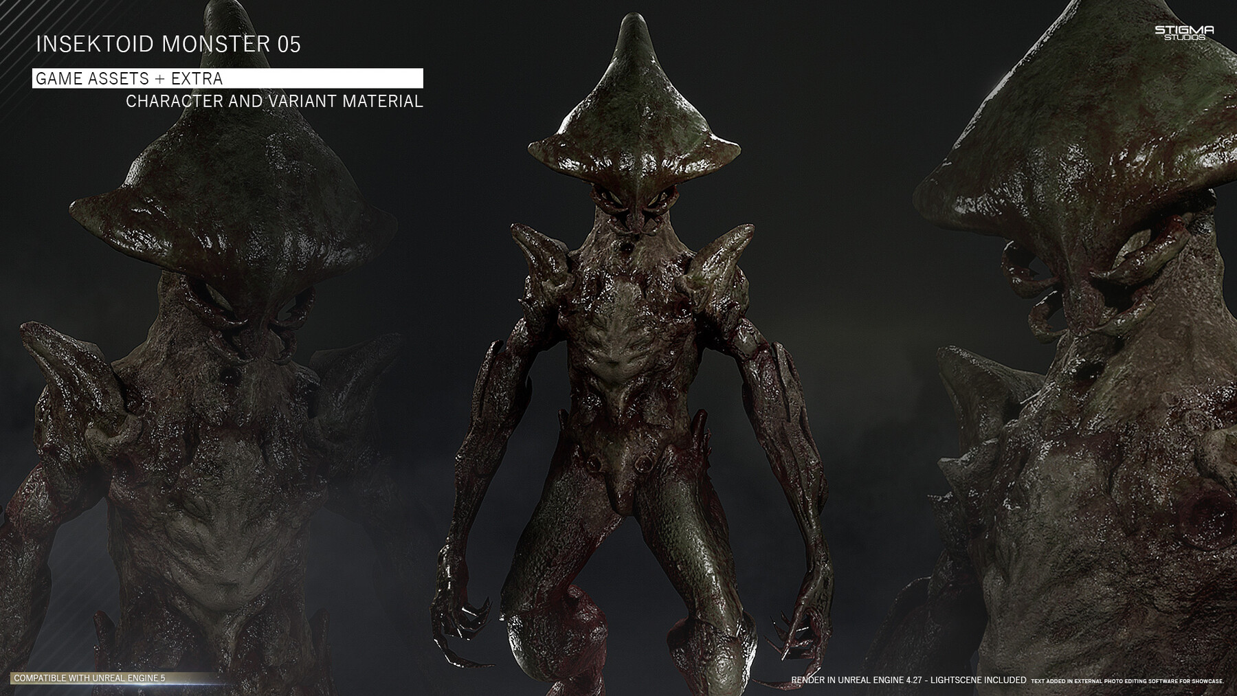 ArtStation - Insektoid Monster 05 - Game Assets + Extra | Game Assets