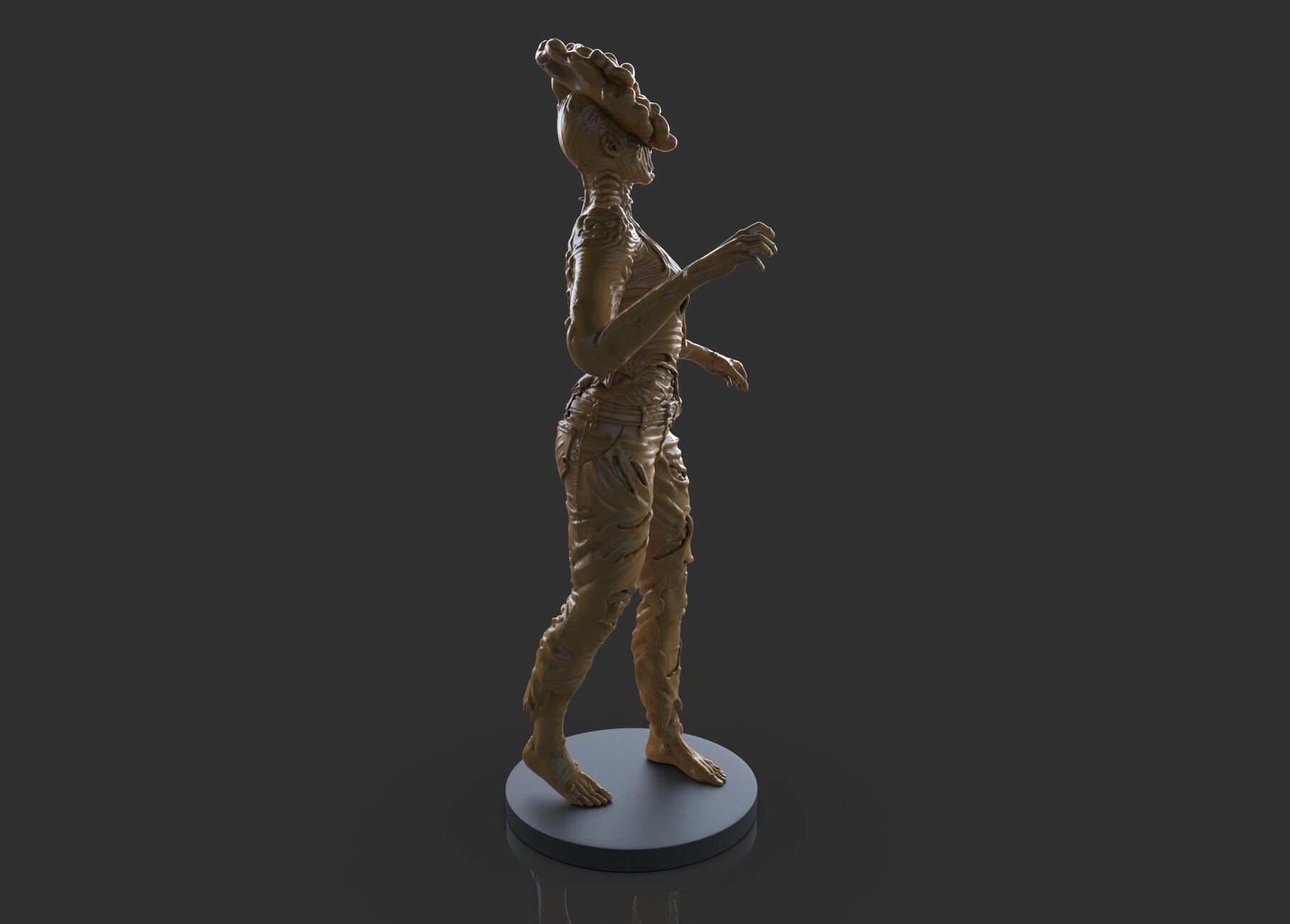 ArtStation - Female Clicker Sculpture | Resources