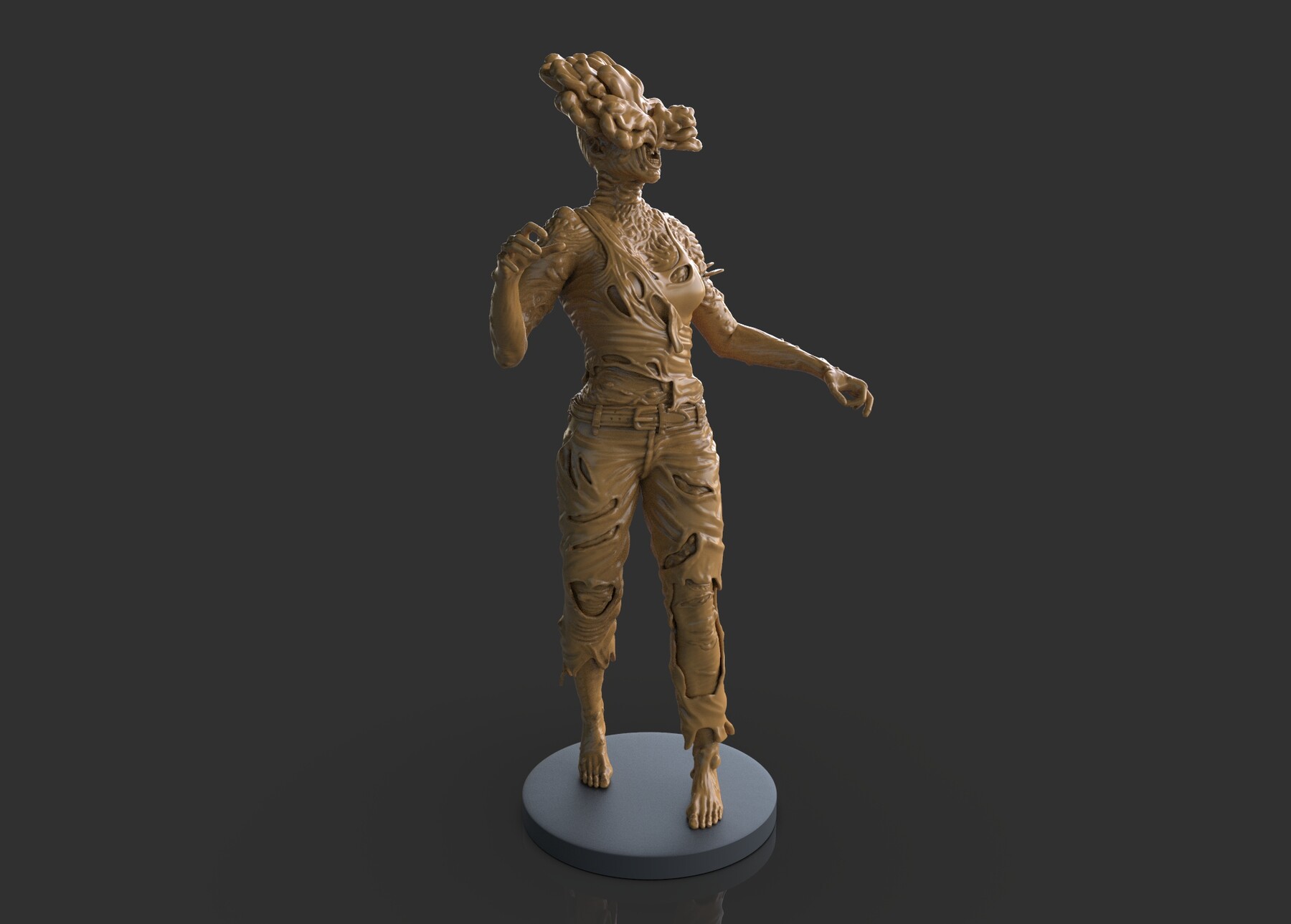ArtStation - Female Clicker Sculpture | Resources