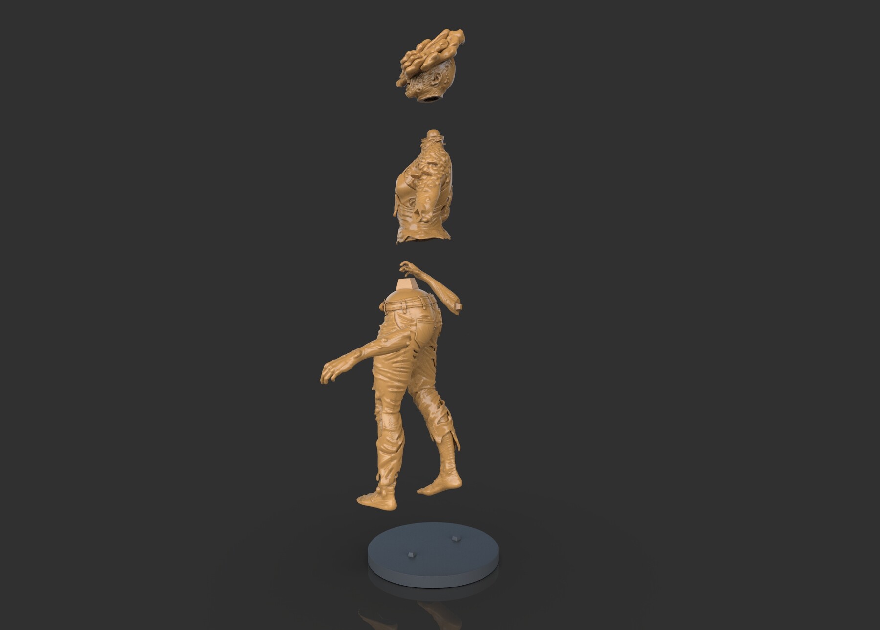 ArtStation - Female Clicker Sculpture | Resources