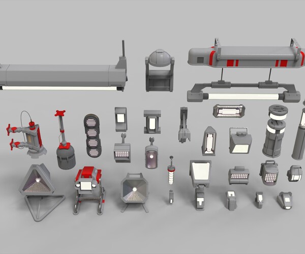 ArtStation - sci fi lighting 9 | Resources
