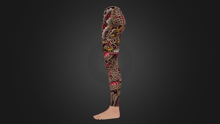 ArtStation - Dragon Sakura leg | Artworks