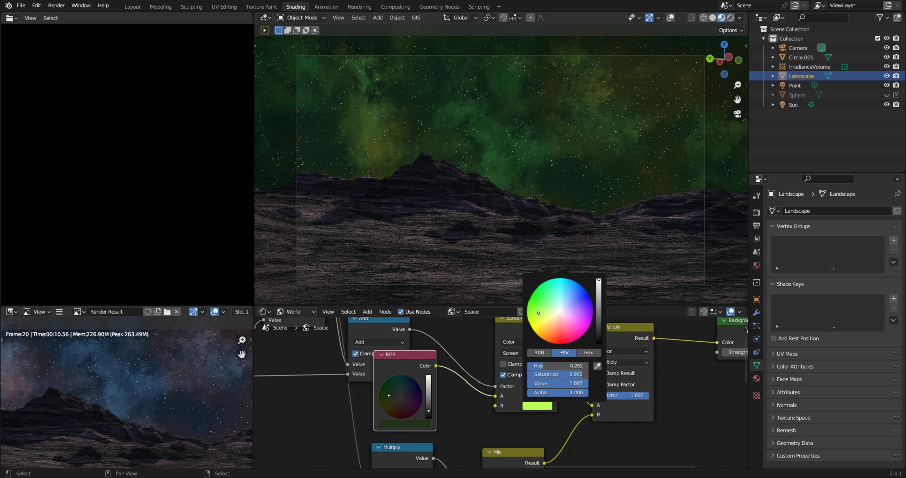 ArtStation - Procedural hdr scifi space texture in Blender_ fully ...