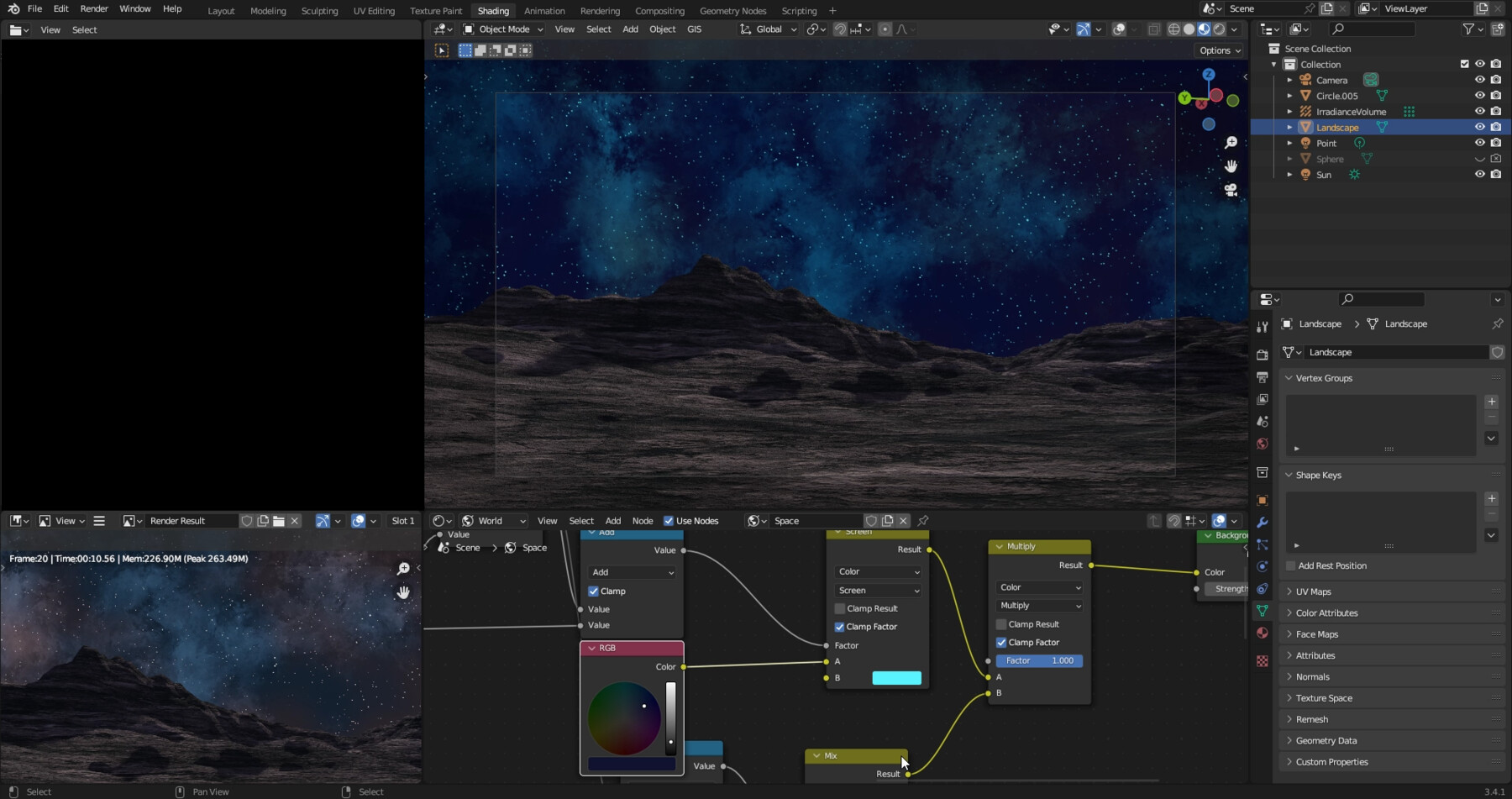 ArtStation - Procedural hdr scifi space texture in Blender_ fully ...
