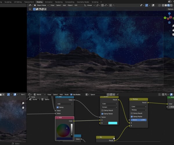 ArtStation - Procedural hdr scifi space texture in Blender_ fully ...
