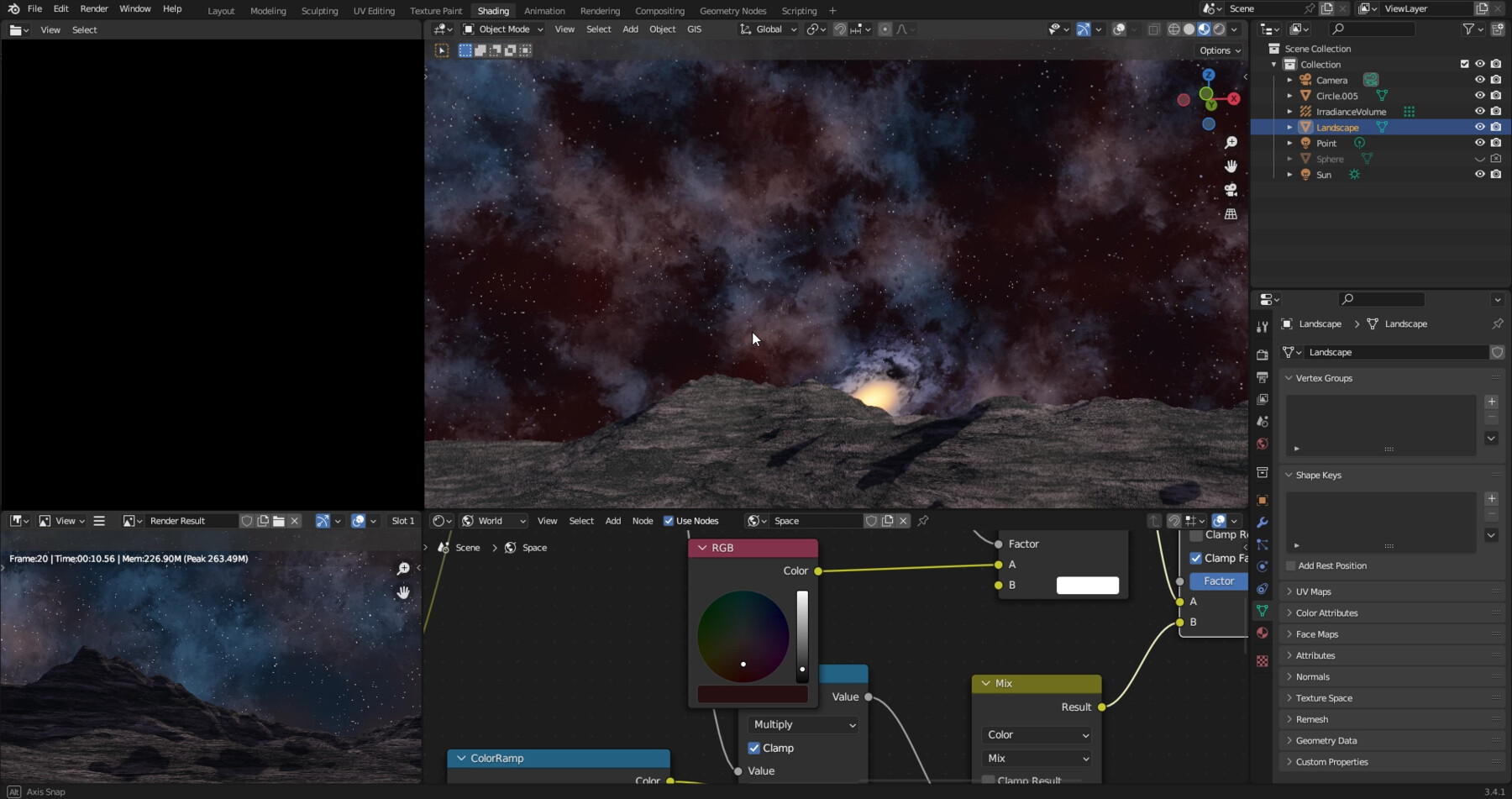 ArtStation - Procedural hdr scifi space texture in Blender_ fully customizable | Resources