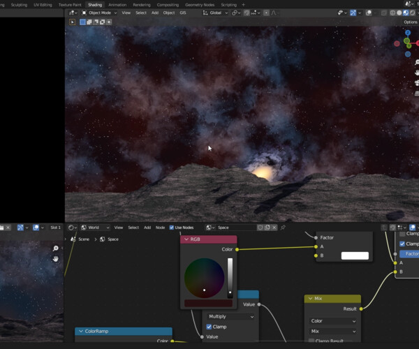 ArtStation - Procedural hdr scifi space texture in Blender_ fully ...