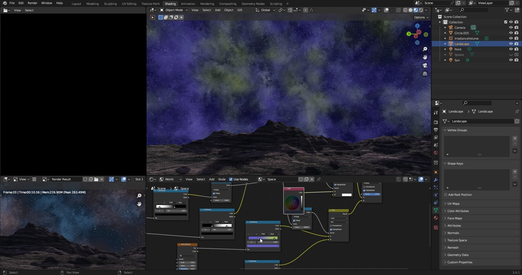 ArtStation - Procedural hdr scifi space texture in Blender_ fully ...