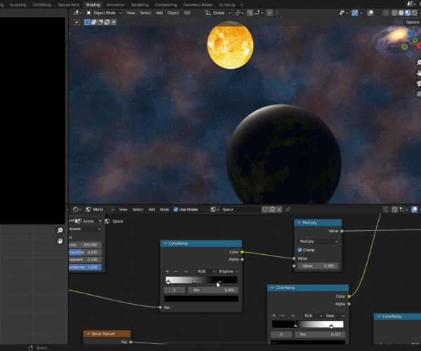 ArtStation - Procedural hdr scifi space texture in Blender_ fully ...