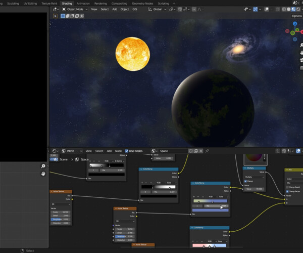 ArtStation - Procedural hdr scifi space texture in Blender_ fully ...