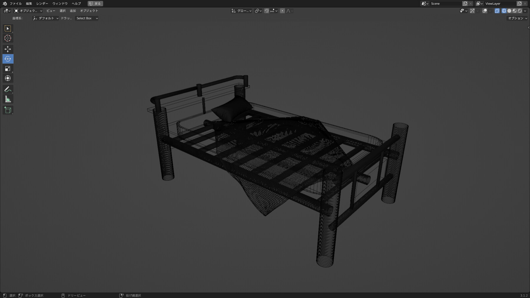ArtStation - Bed 3D model | Resources
