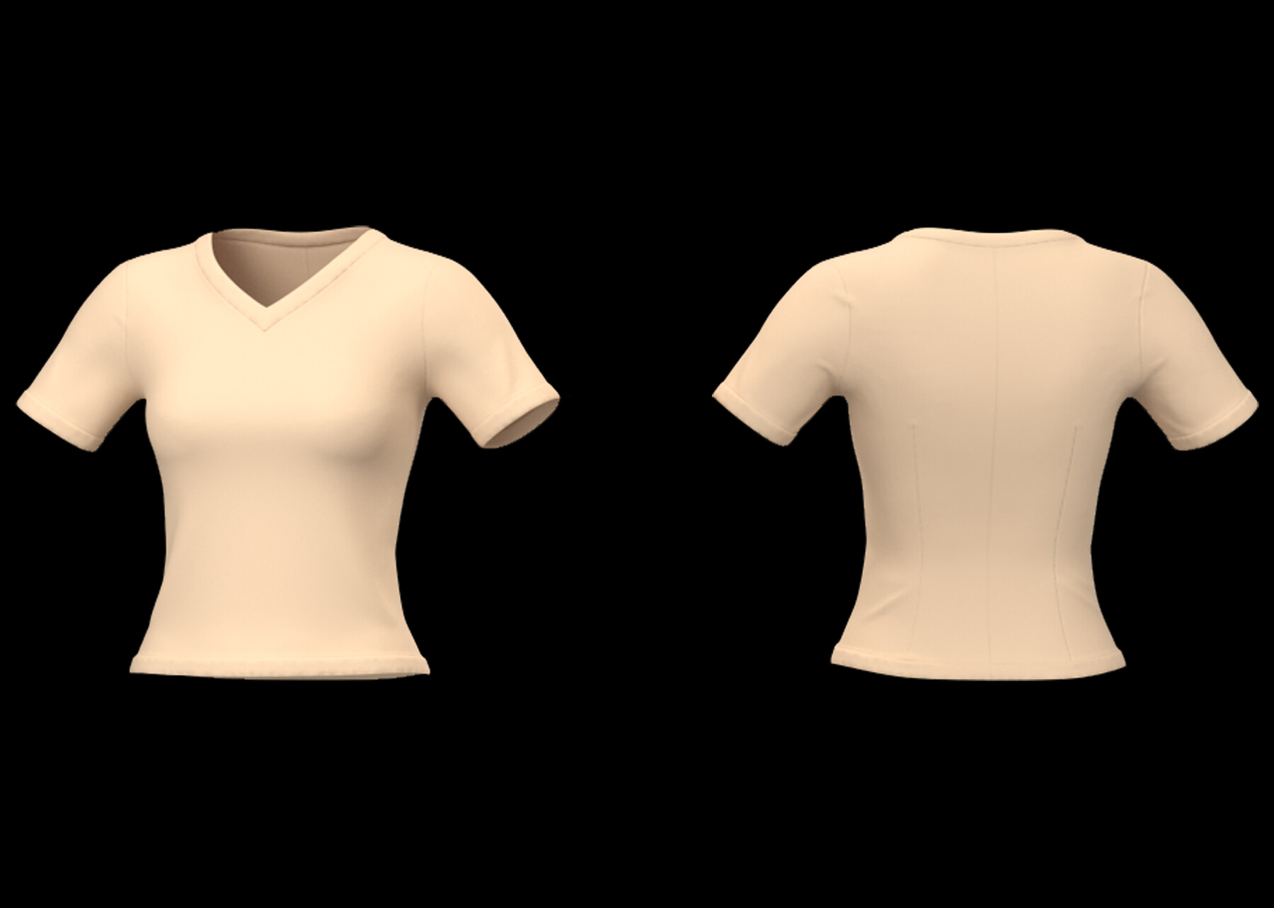 ArtStation - 20 Women's Basic Shirts + Zprj +Obj + Fbx | Game Assets