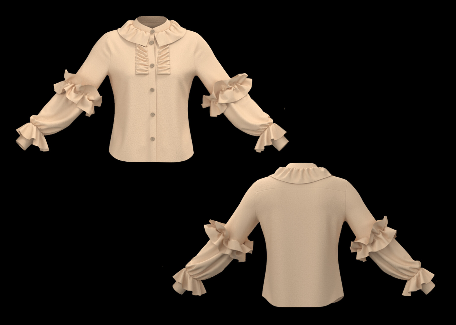 ArtStation - 20 Women's Basic Shirts + Zprj +Obj + Fbx | Game Assets