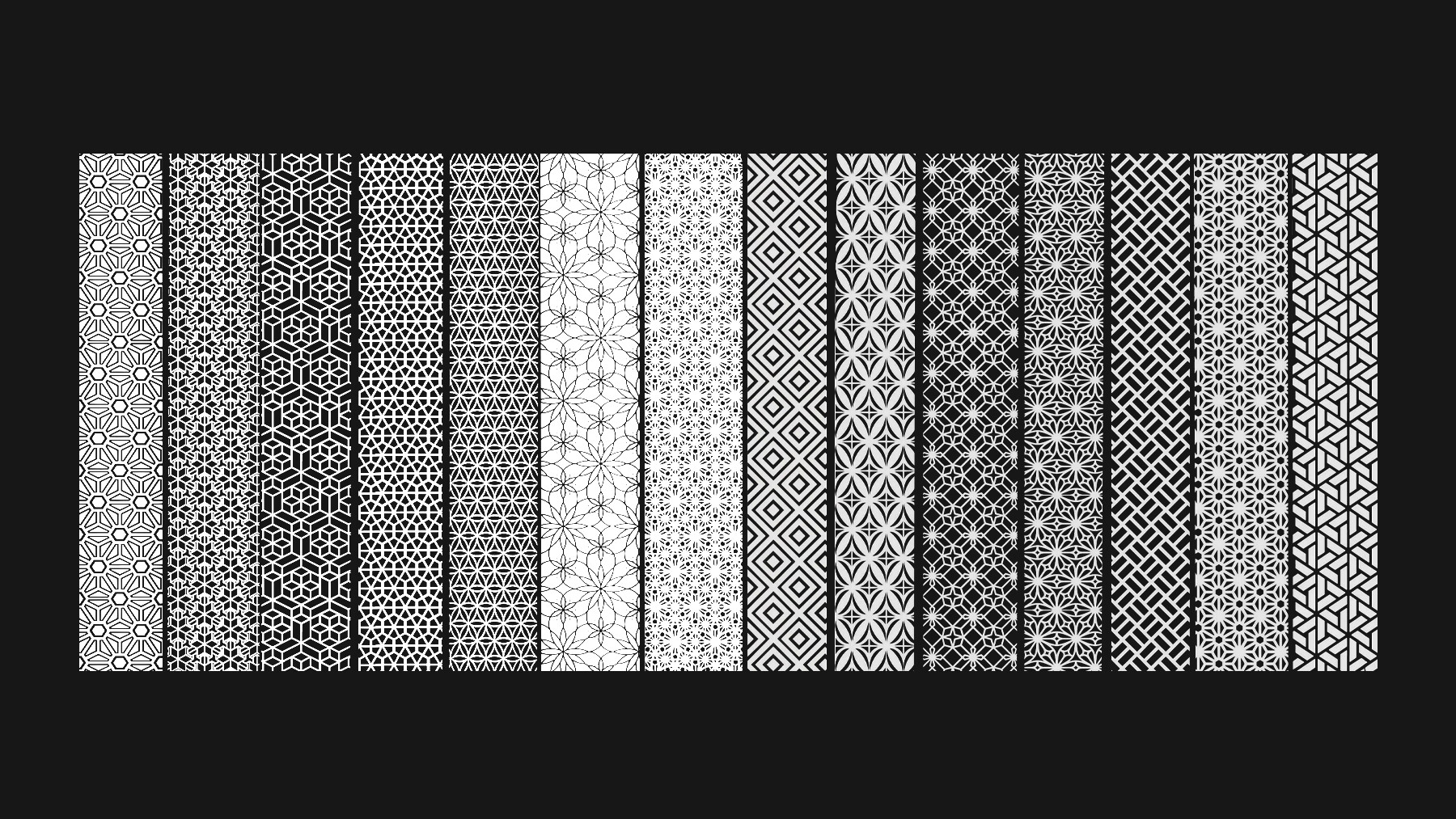 ArtStation - 1025+ Geometry and Pattern Procreate Brushes | Brushes