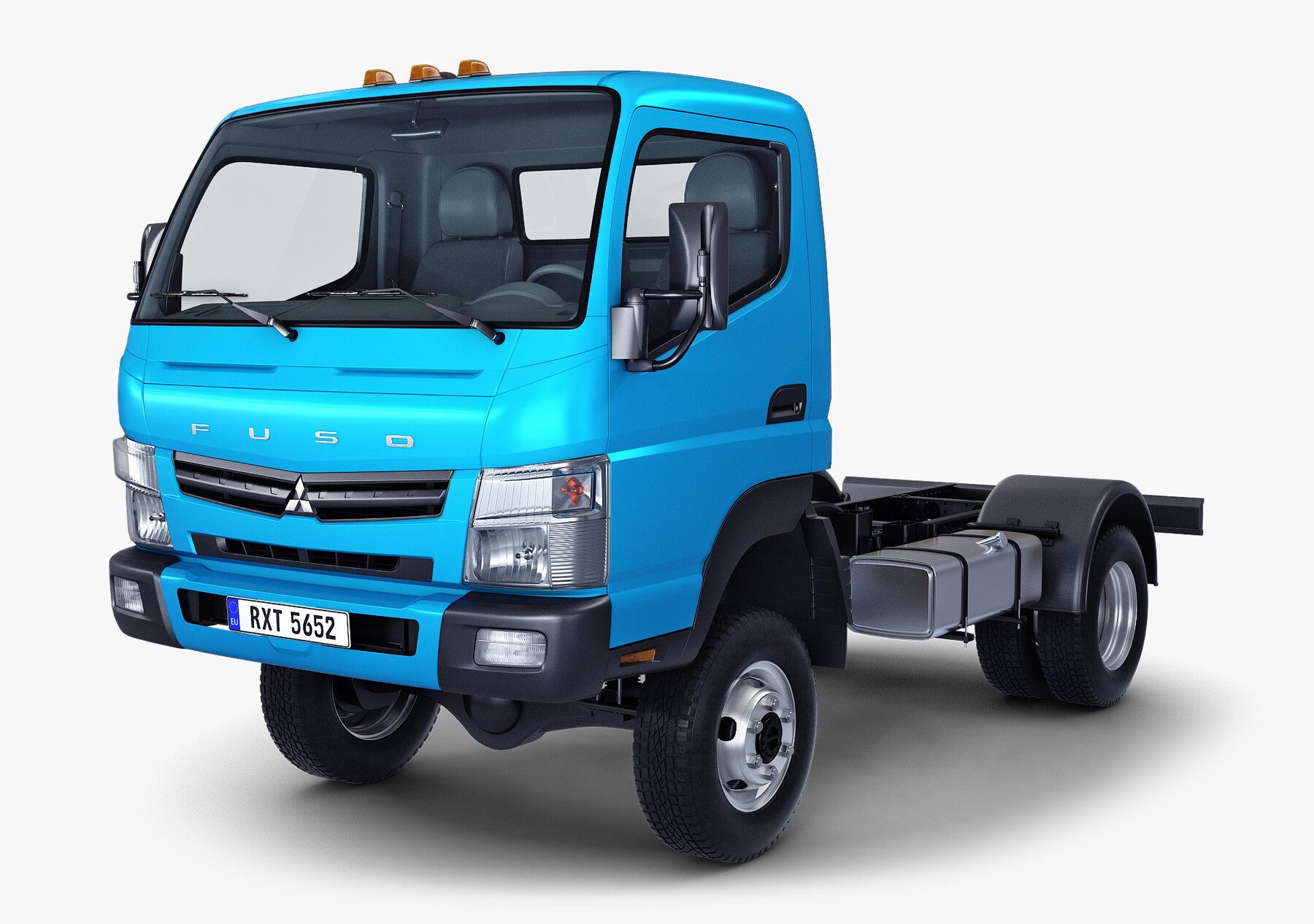 ArtStation - Mitsubishi Fuso Canter 4x4 Chassis Truck | Resources