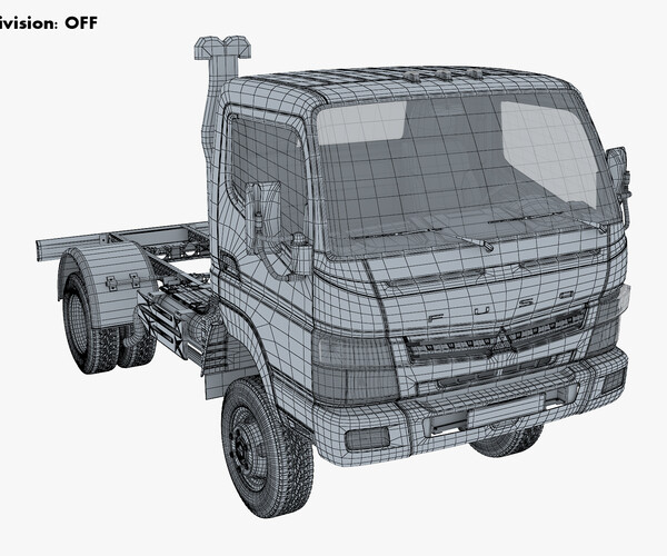 ArtStation - Mitsubishi Fuso Canter 4x4 Chassis Truck | Resources