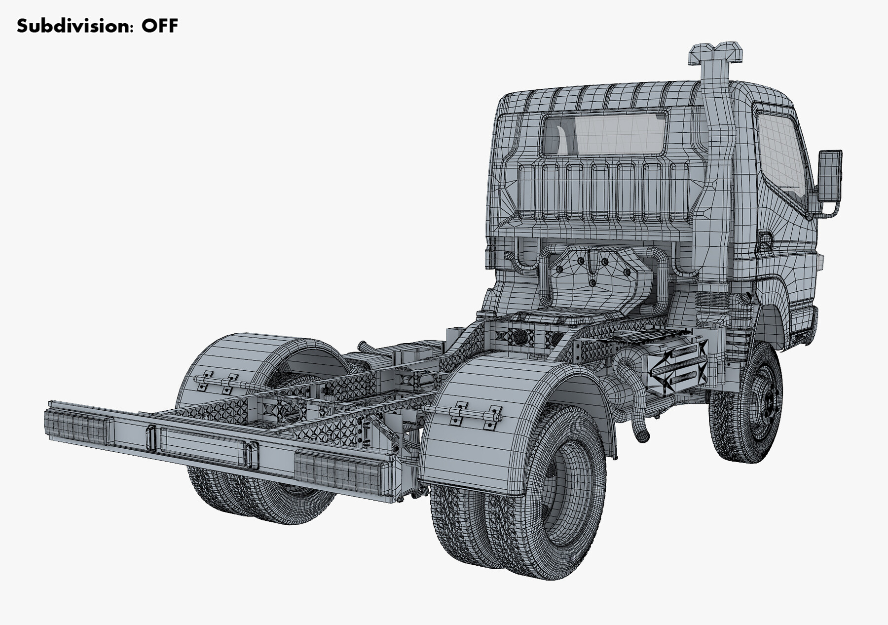 ArtStation - Mitsubishi Fuso Canter 4x4 Chassis Truck | Resources
