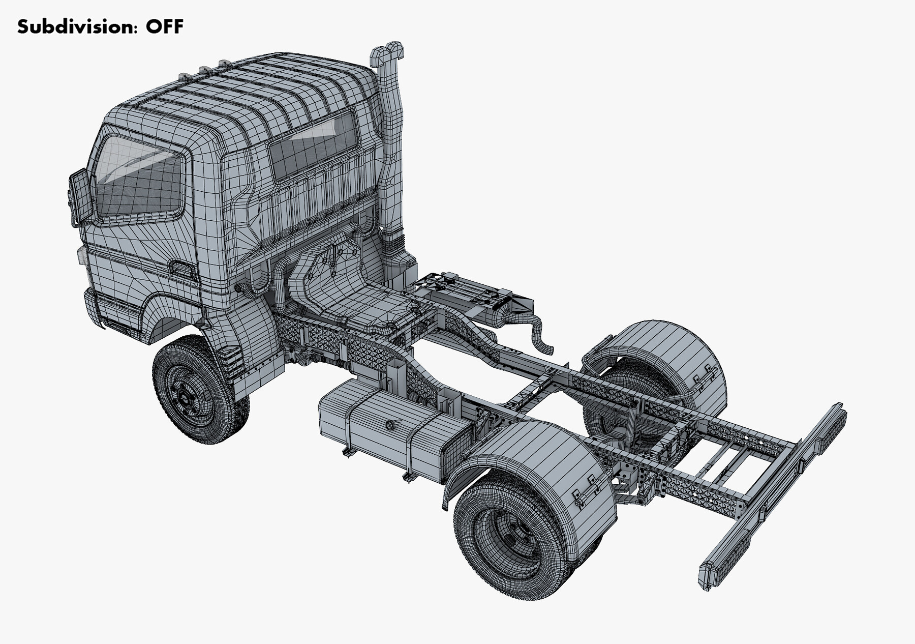 ArtStation - Mitsubishi Fuso Canter 4x4 Chassis Truck | Resources