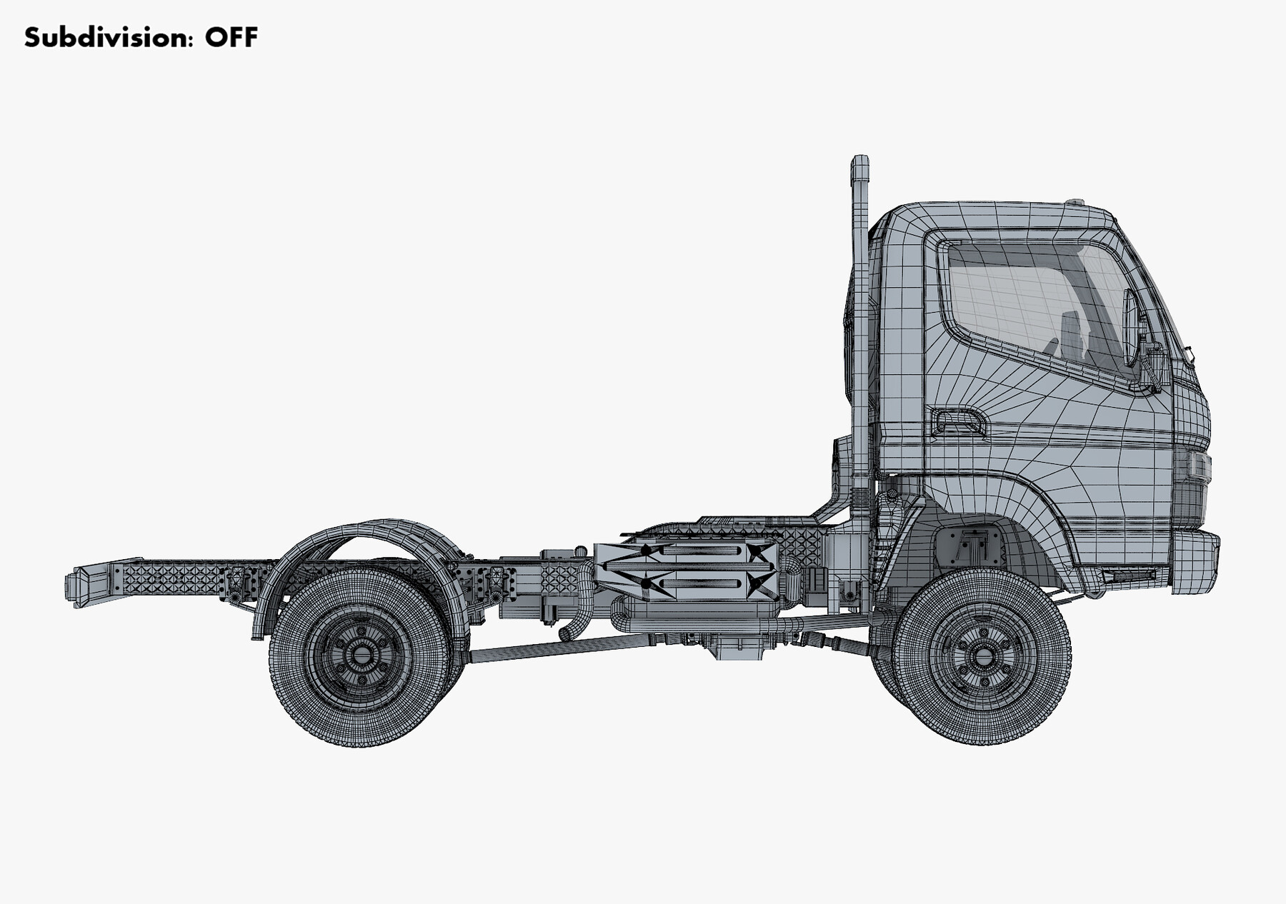 ArtStation - Mitsubishi Fuso Canter 4x4 Chassis Truck | Resources