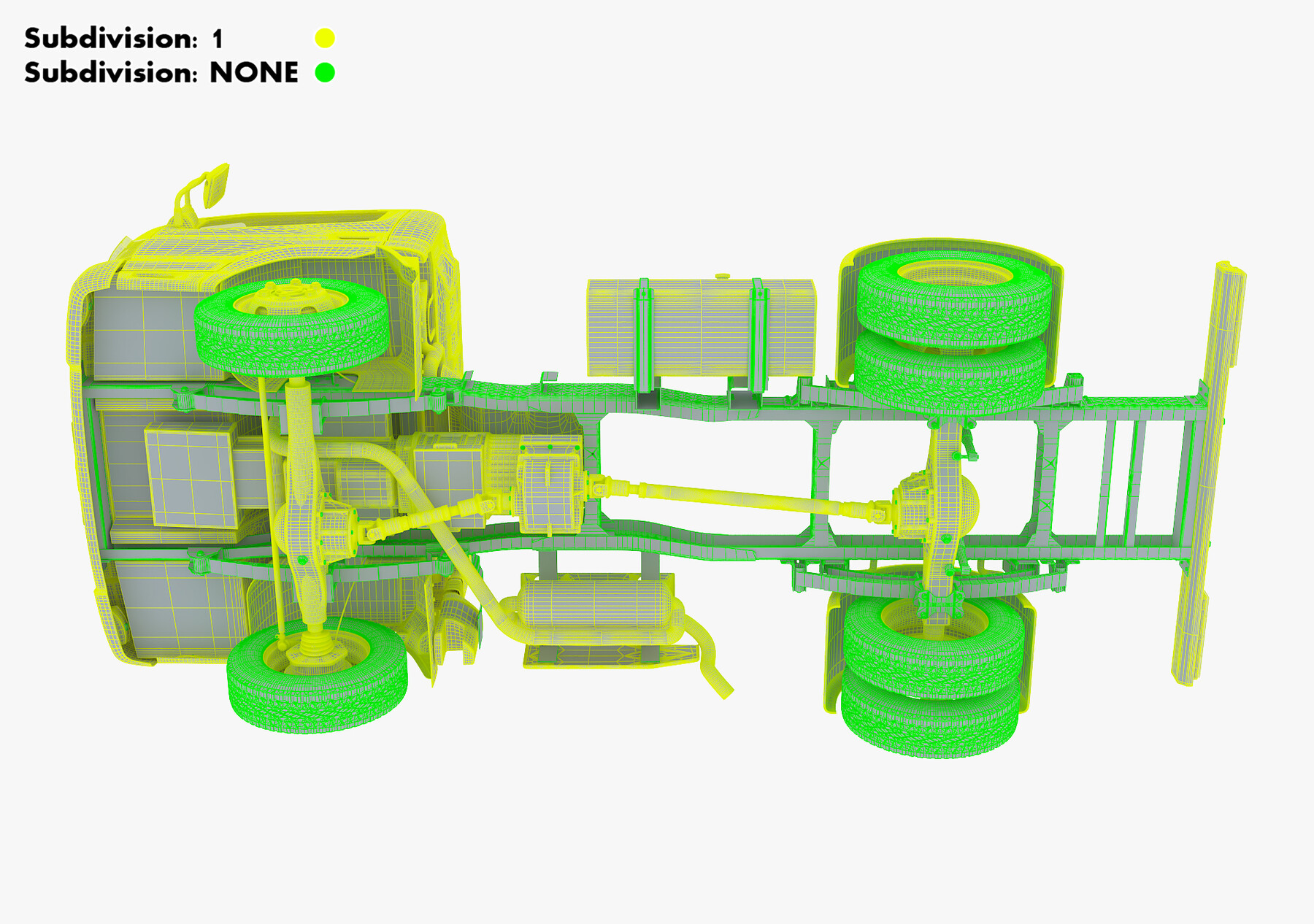 ArtStation - Mitsubishi Fuso Canter 4x4 Chassis Truck | Resources