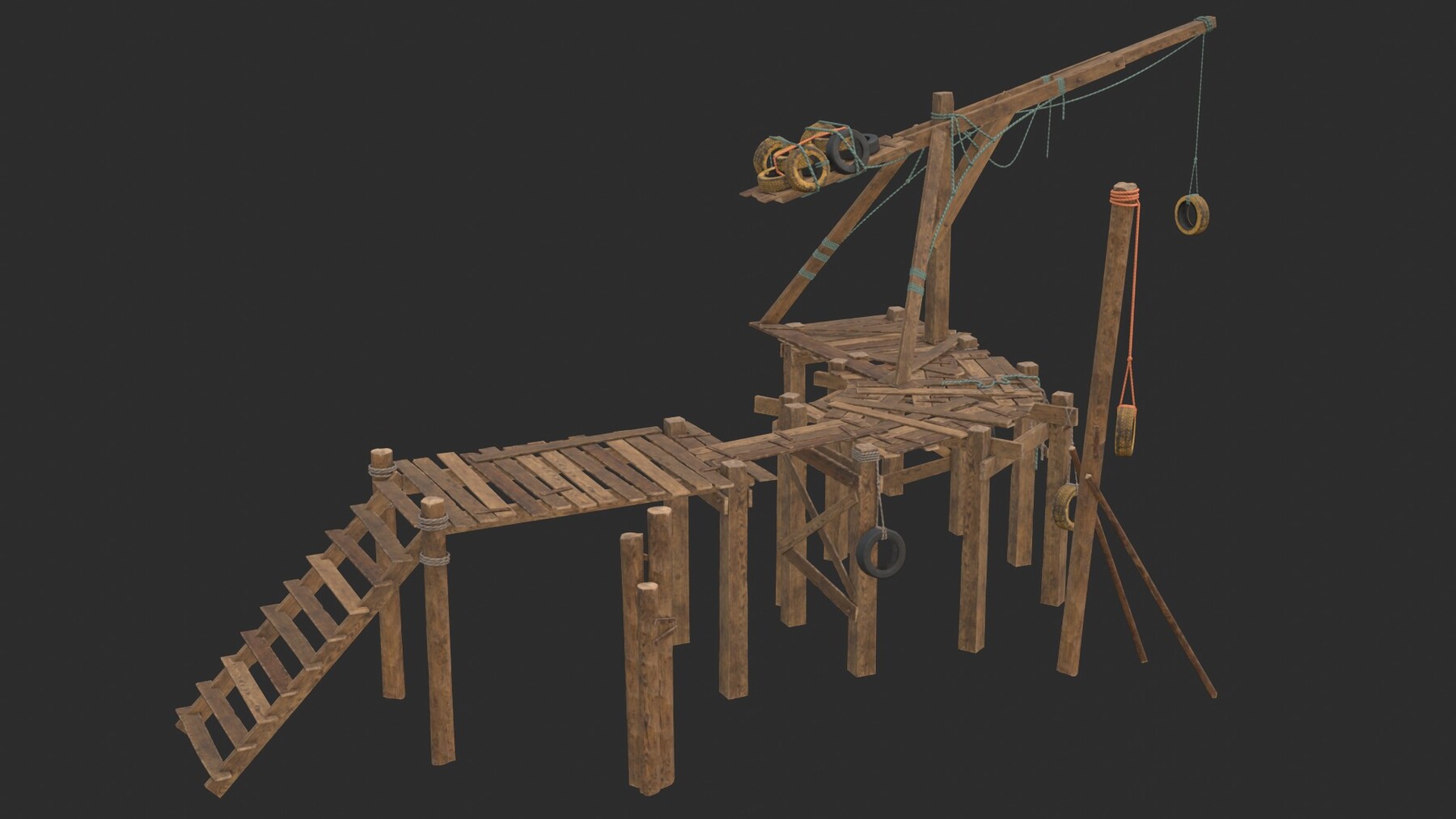 ArtStation - Modular Wooden Jetty | Game Assets