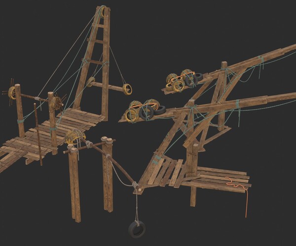 ArtStation - Modular Wooden Jetty | Game Assets