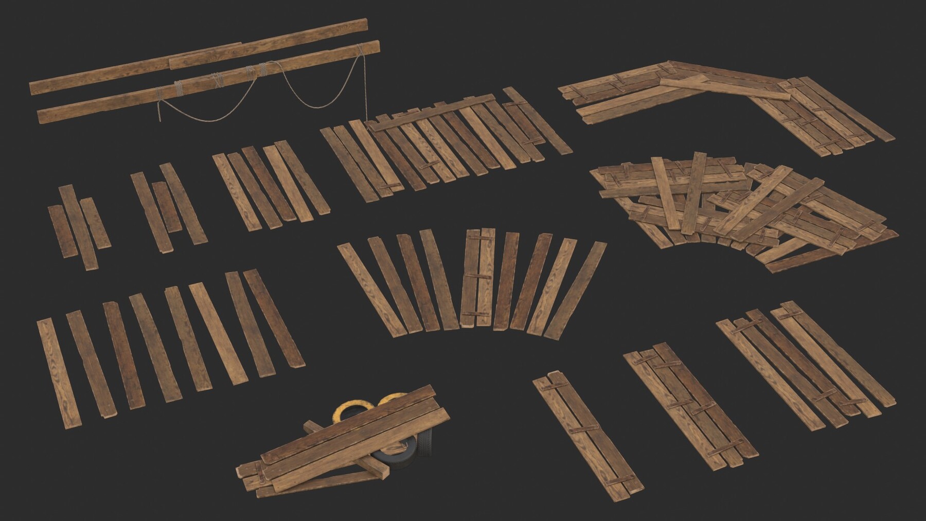 ArtStation - Modular Wooden Jetty | Game Assets