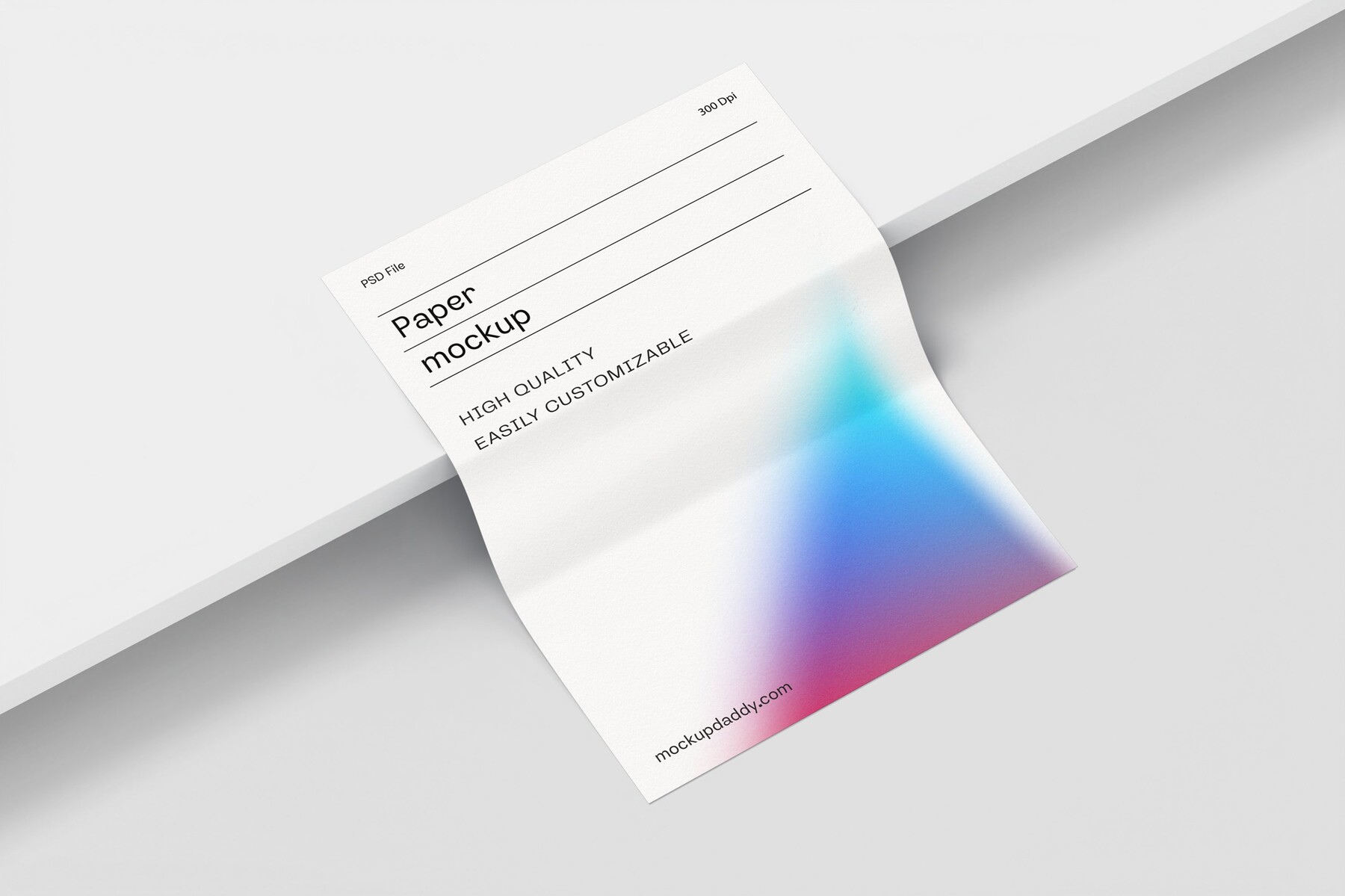 ArtStation - Paper Poster Photo Print Mockup | Artworks