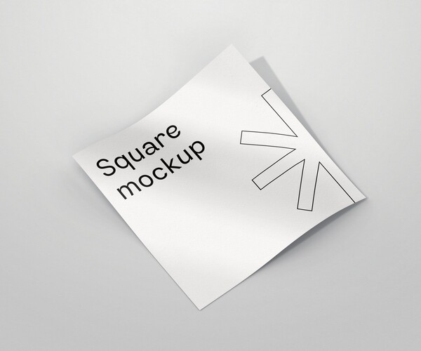 ArtStation - Paper Poster Photo Print Mockup | Artworks