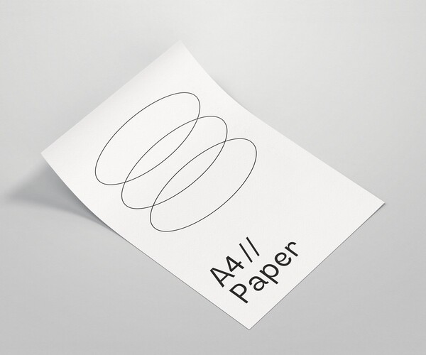 ArtStation - Paper Poster Photo Print Mockup | Artworks