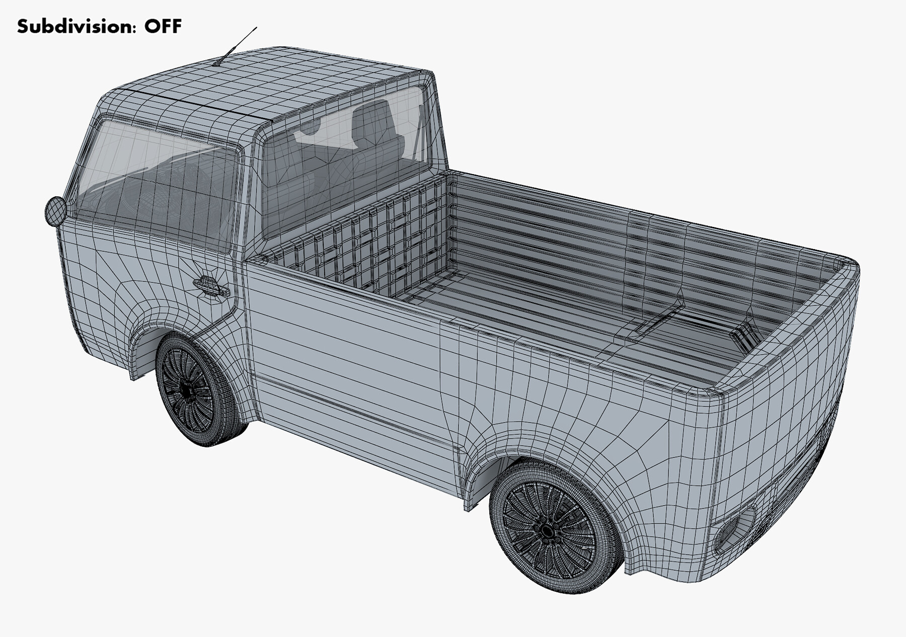 ArtStation - Kei Truck Concept Retro Style Blue | Resources