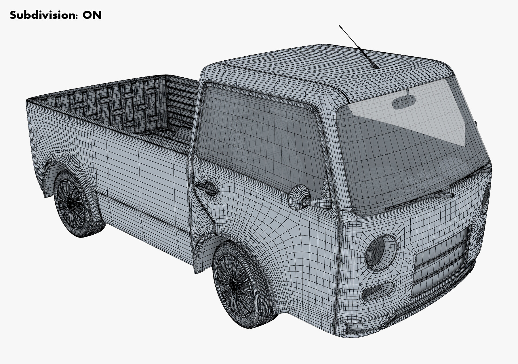 ArtStation - Kei Truck Concept Retro Style Blue | Resources