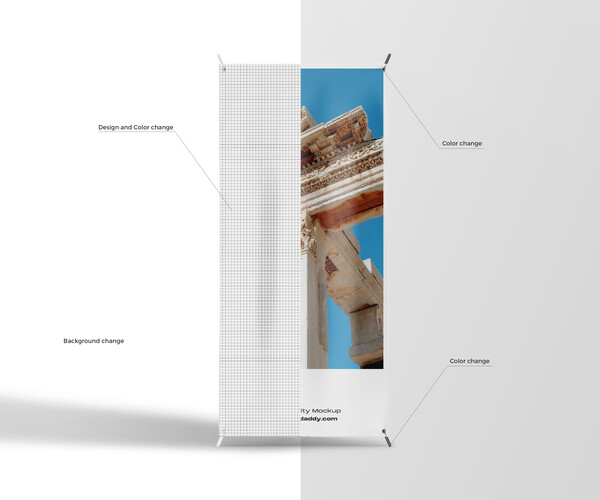 ArtStation - x Standee Banner Mockup | Artworks