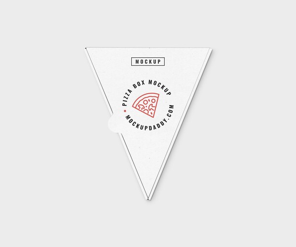 ArtStation - Triangle Pizza Slice Box Mockup | Artworks
