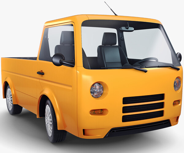 ArtStation - Kei Truck Concept Retro Style Orange | Resources