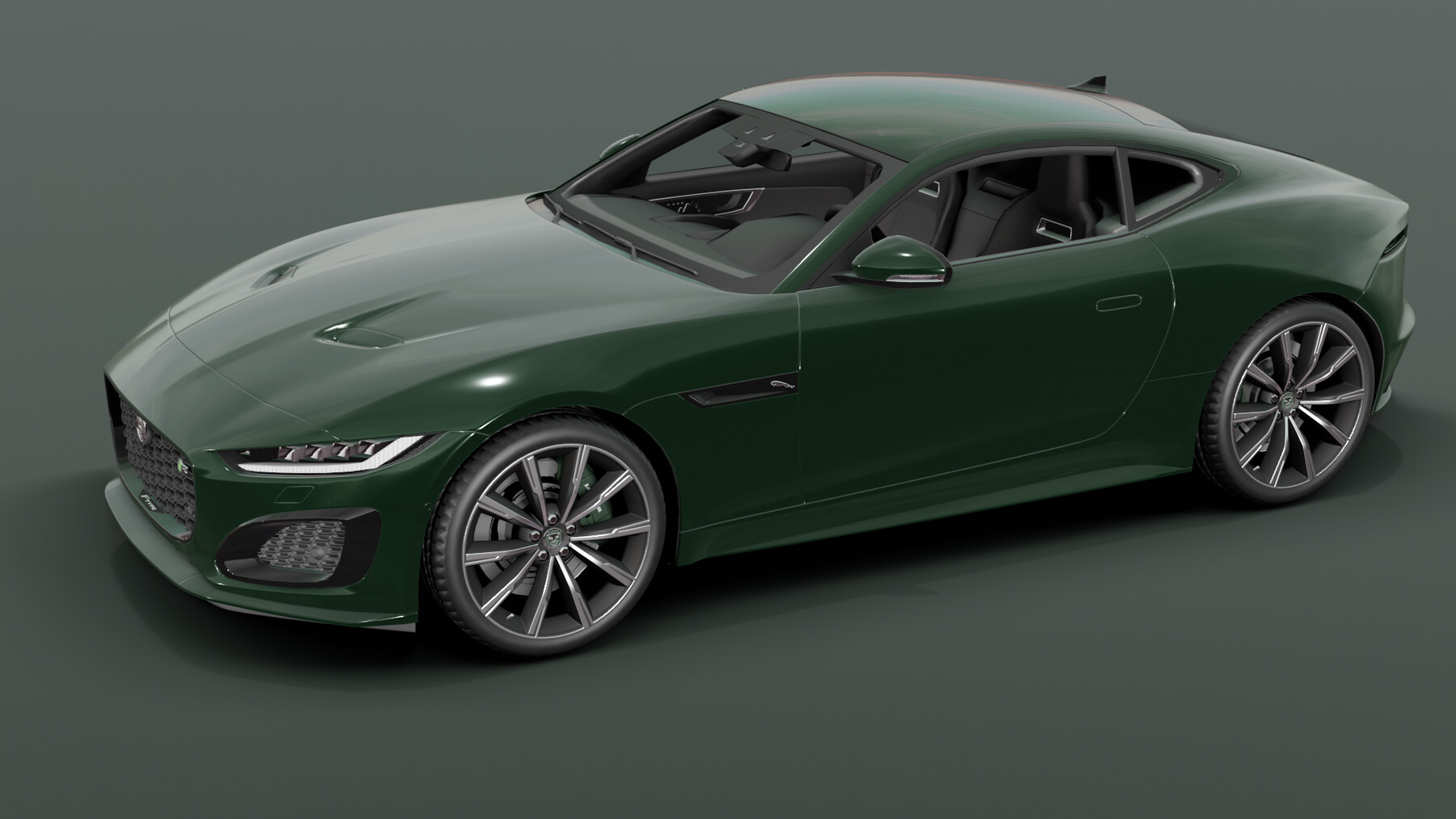 ArtStation - Jaguar F-Type Rigged 3D model | Game Assets